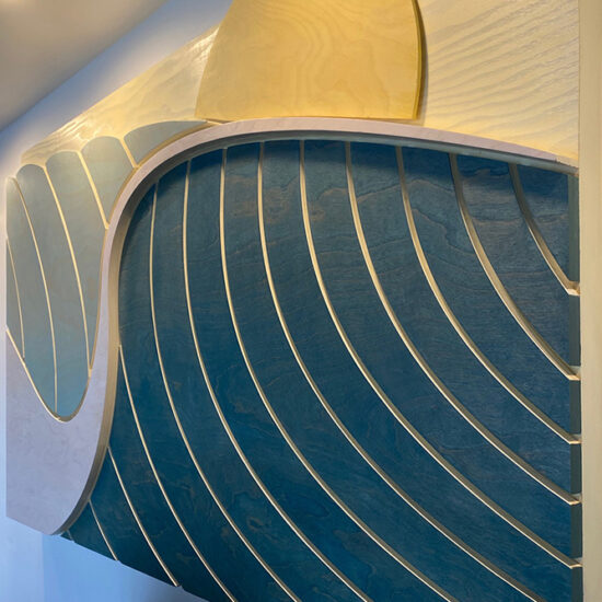 "Sunset Peak" | 3D Wave Sculpture by Shaun Thomas